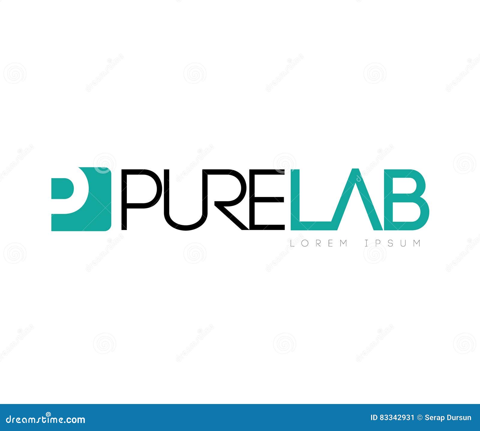 Pure Lab Concept Logo Design Stock Vector - Illustration of hypothesis ...