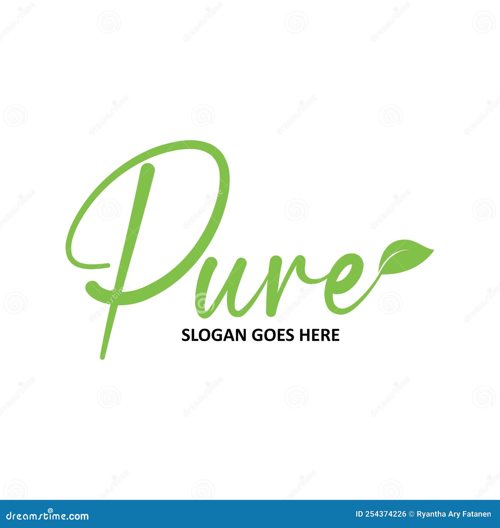 Pure logo concept stock vector. Illustration of banner - 254374226