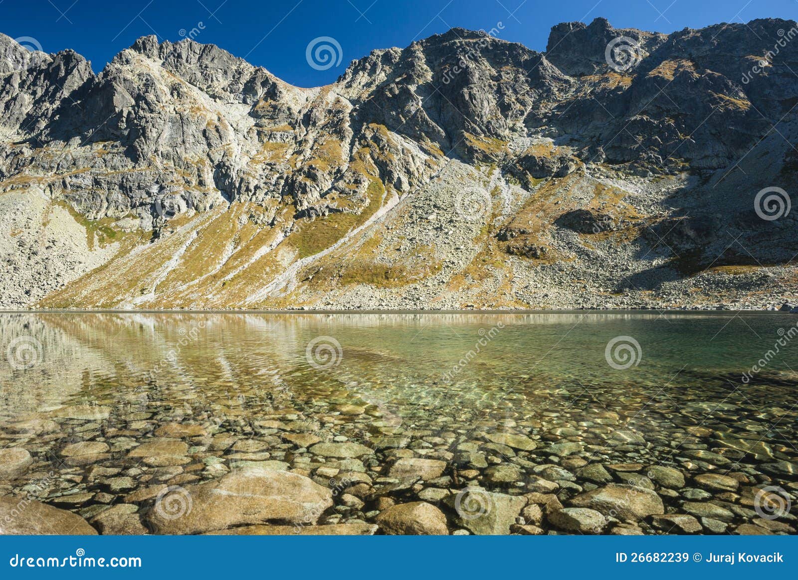 Pure mountain lake stock image. Image of tarn, landscape - 26682239