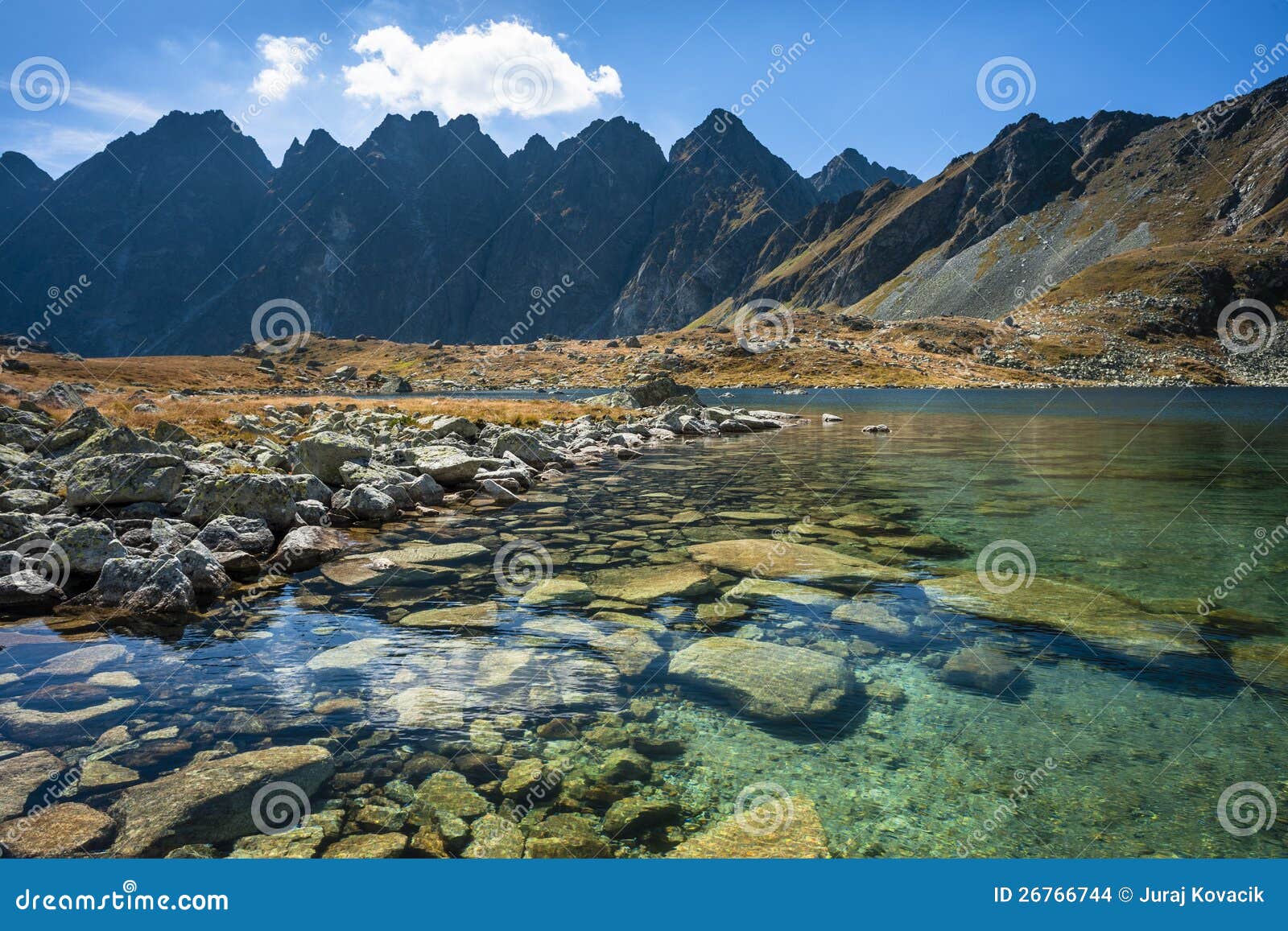 Pure mountain lake stock photo. Image of lake, water - 26766744