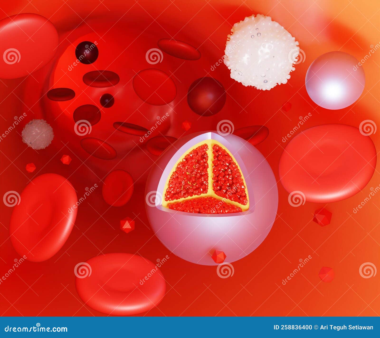 Pure Nanodrug Inside Of Blood Vessel Stock Photo | CartoonDealer.com ...