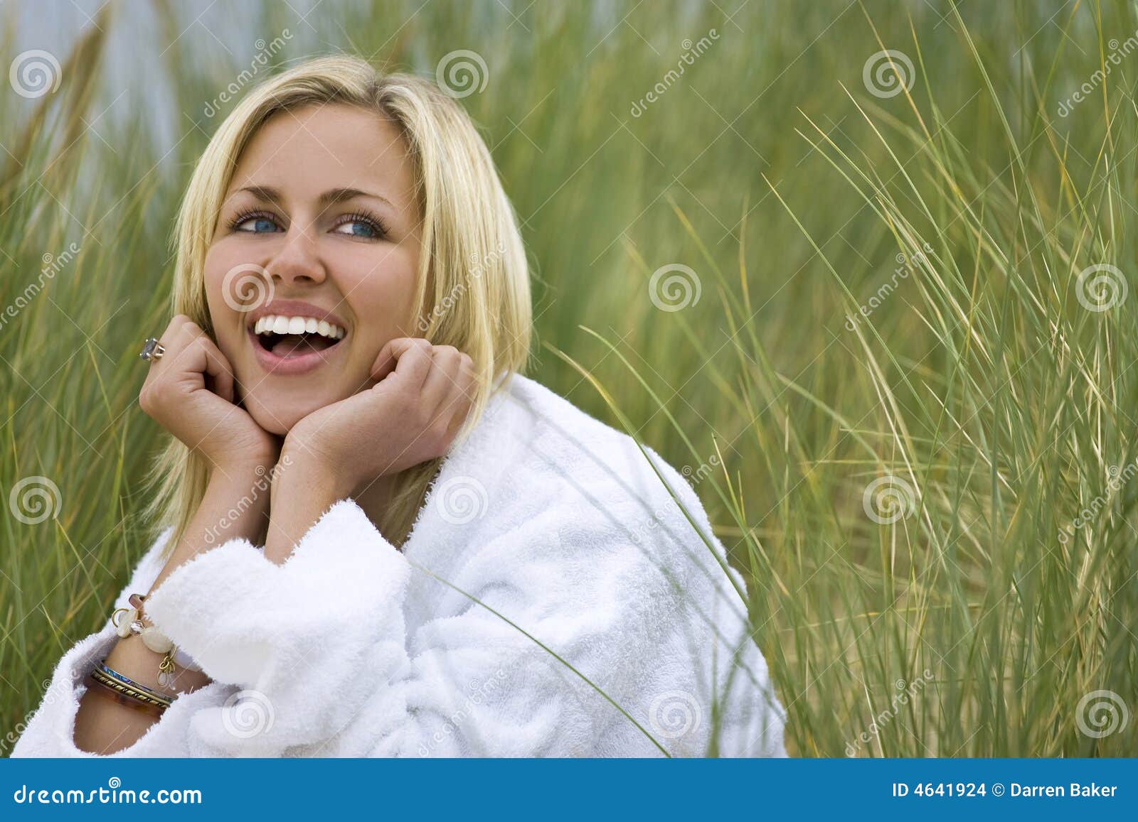 Pure Natural Laughter stock photo. Image of model, female - 4641924
