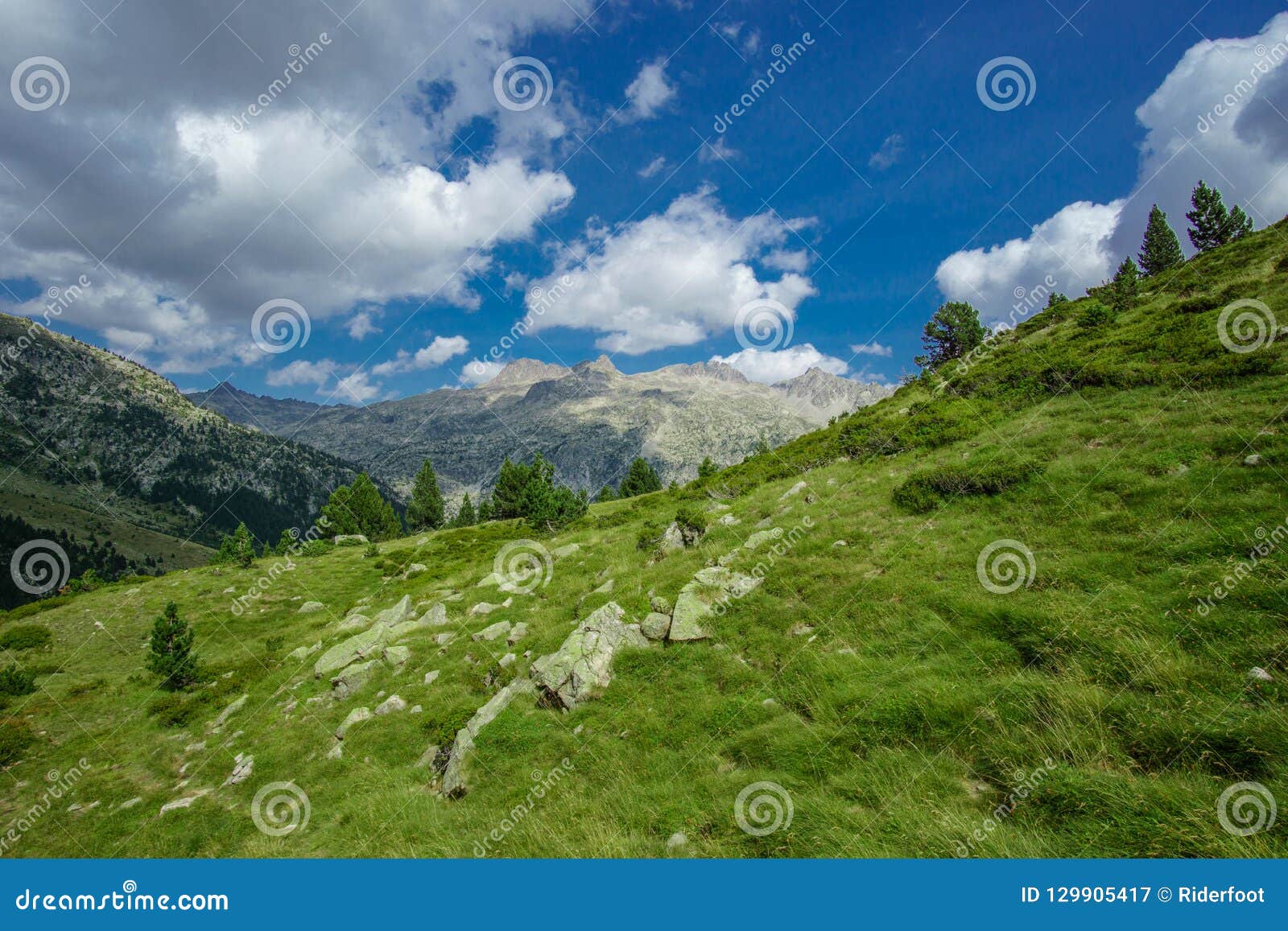 Pure Nature, Mountain Landscape in Pyrenees Stock Image - Image of pure ...