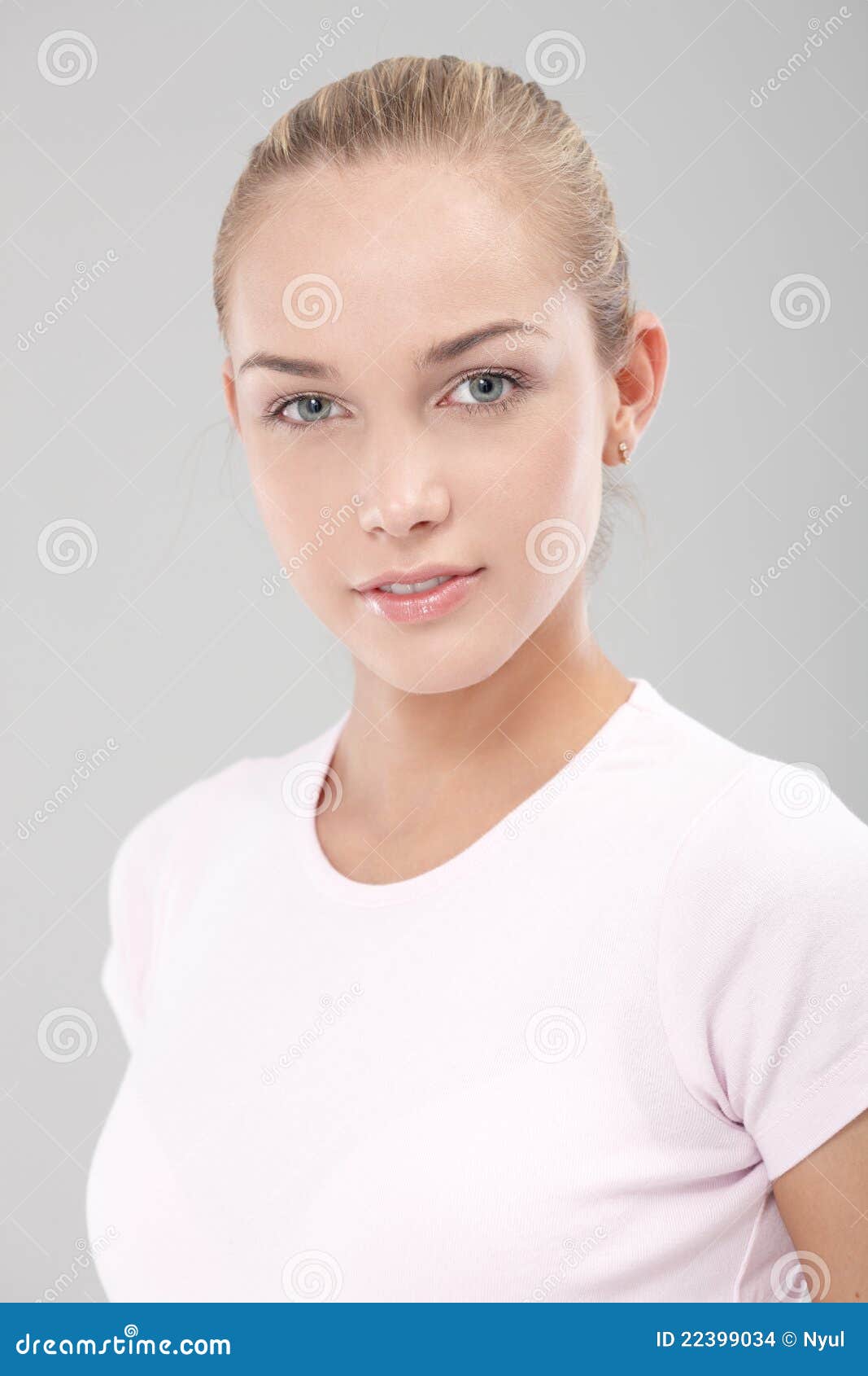 Pure Portrait of Beautiful Girl Stock Photo - Image of clear, color ...