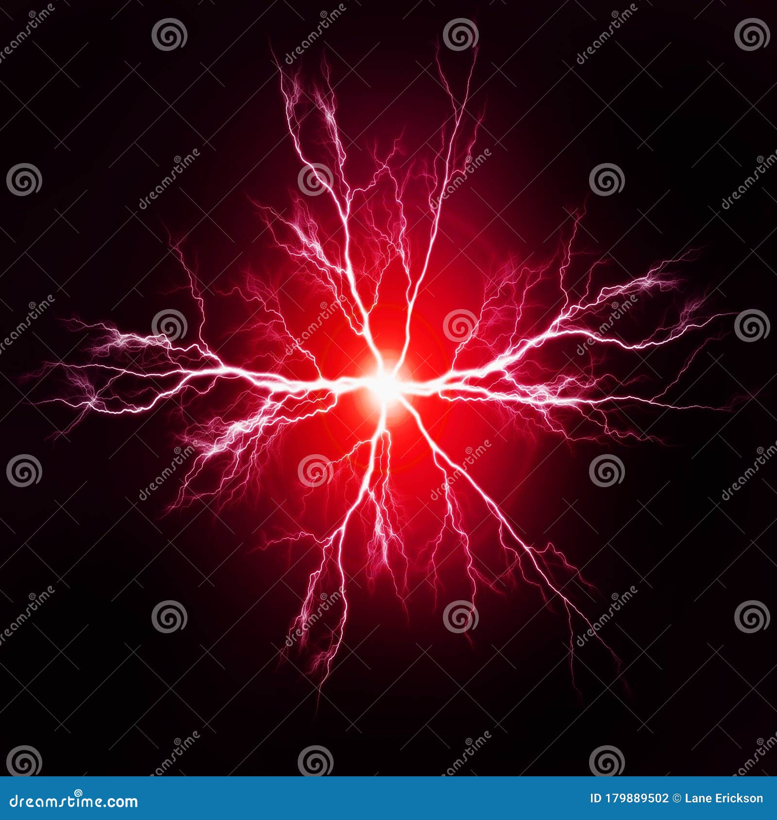 Pure Power and Electricity Red Stock Photo - Image of electrostatic ...