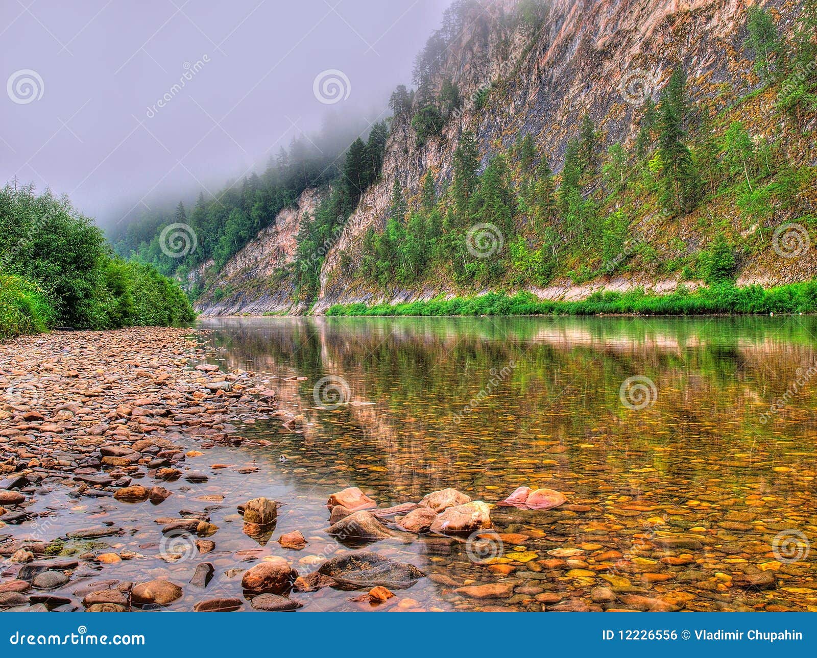 The pure river stock photo. Image of grass, transparent - 12226556