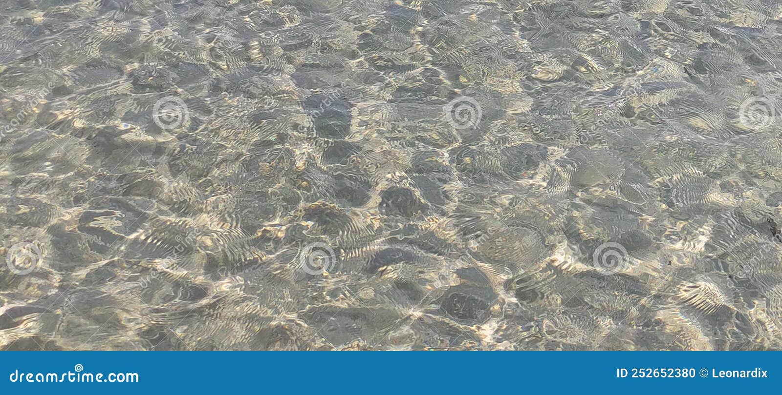 Pure Sea Water with White Sand Mediterranean Stock Photo - Image of ...