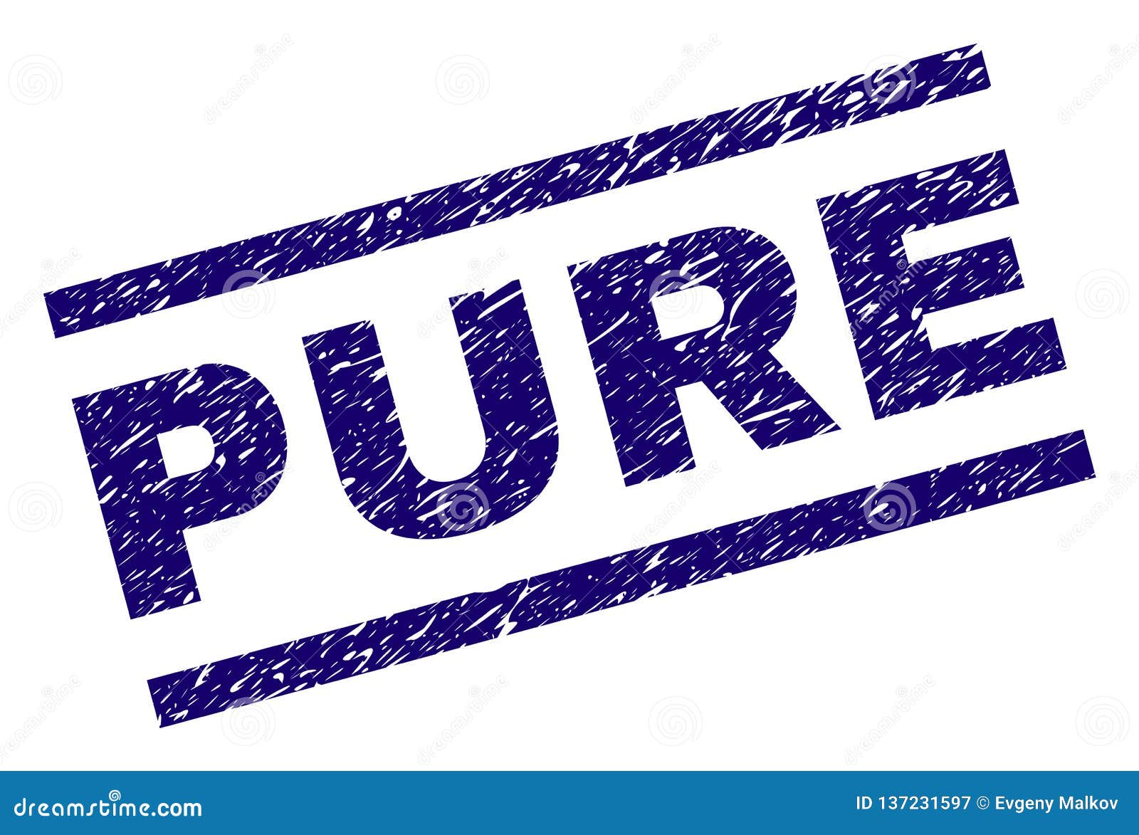 Grunge Textured PURE Stamp Seal Stock Vector - Illustration of grunge ...