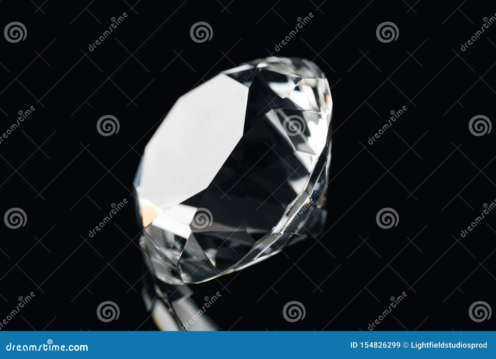 Pure Shiny Diamond Isolated Stock Image - Image of precious, crystal ...