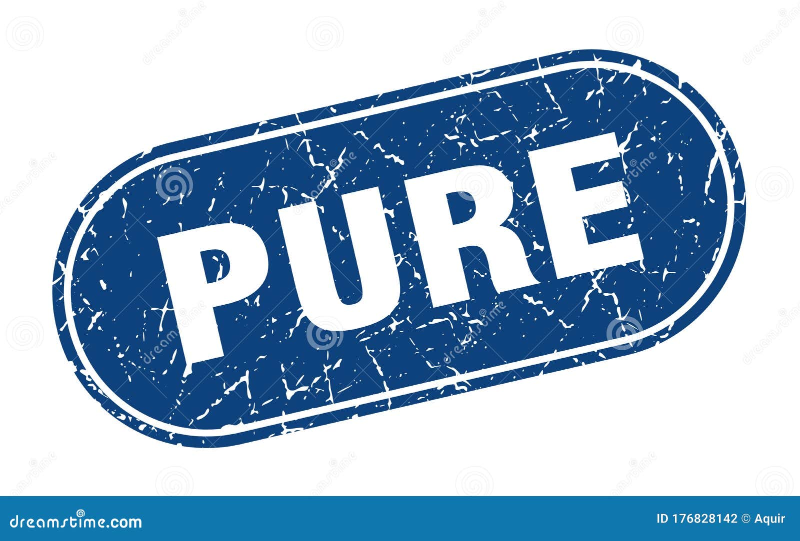 Pure Sign. Pure Grunge Stamp Stock Vector - Illustration of vignette ...