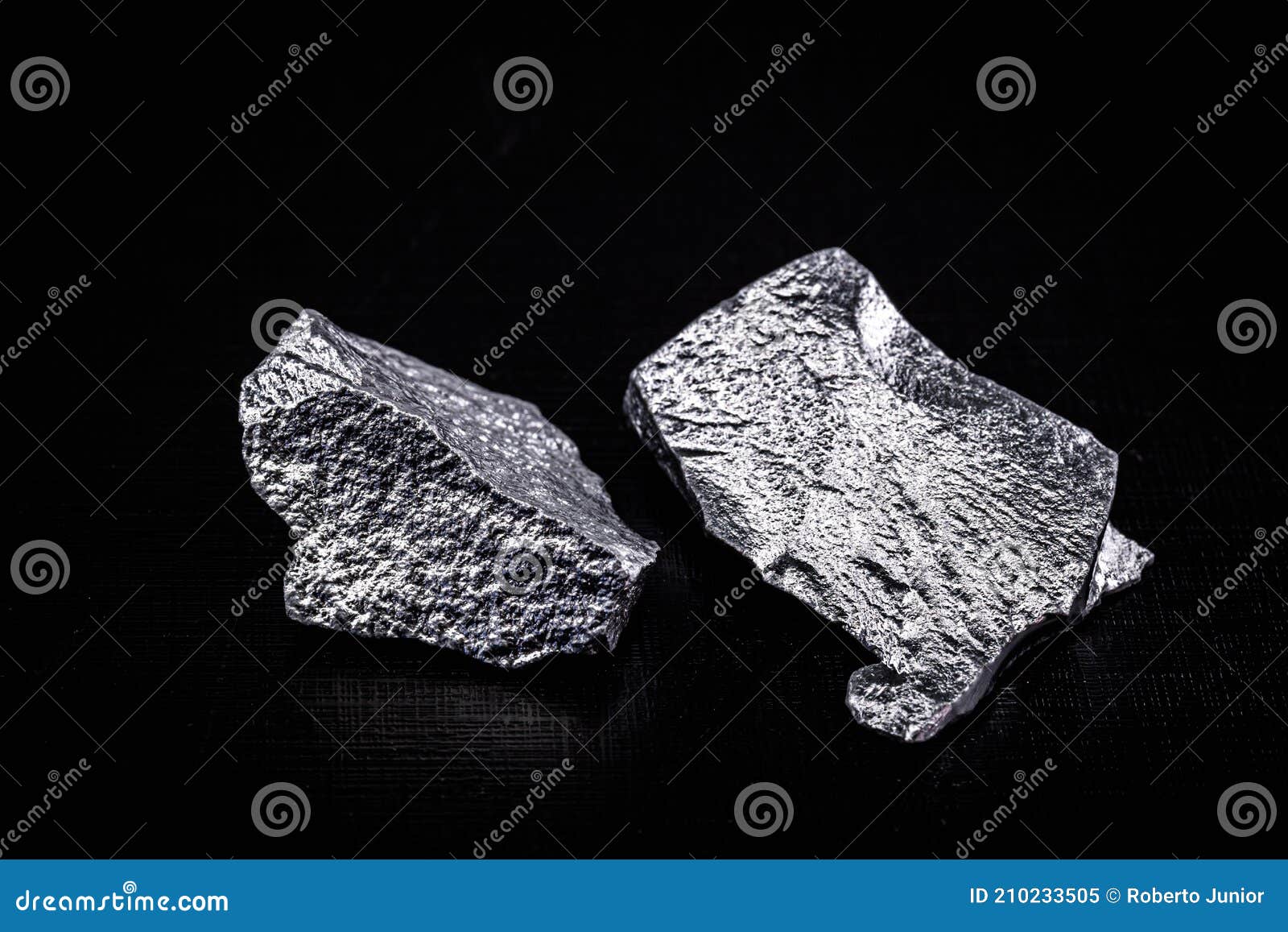 Pure Silicon Stones Isolated on Black Background Stock Image - Image of ...