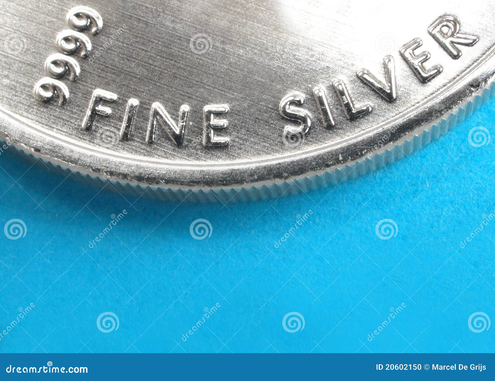 Pure silver coin stock photo. Image of bullion, loss - 20602150