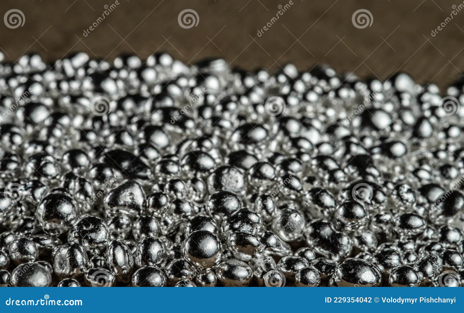 Pure Silver Granule Texture. Background from Silver Pellets Stock Photo ...