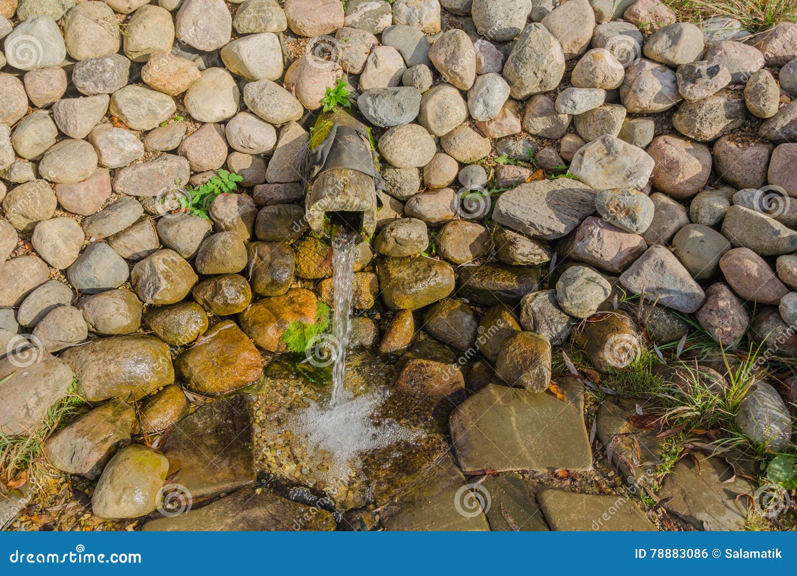 Pure Spring Water Closeup. Stones, Drinking Useful. Medical Stock Photo ...