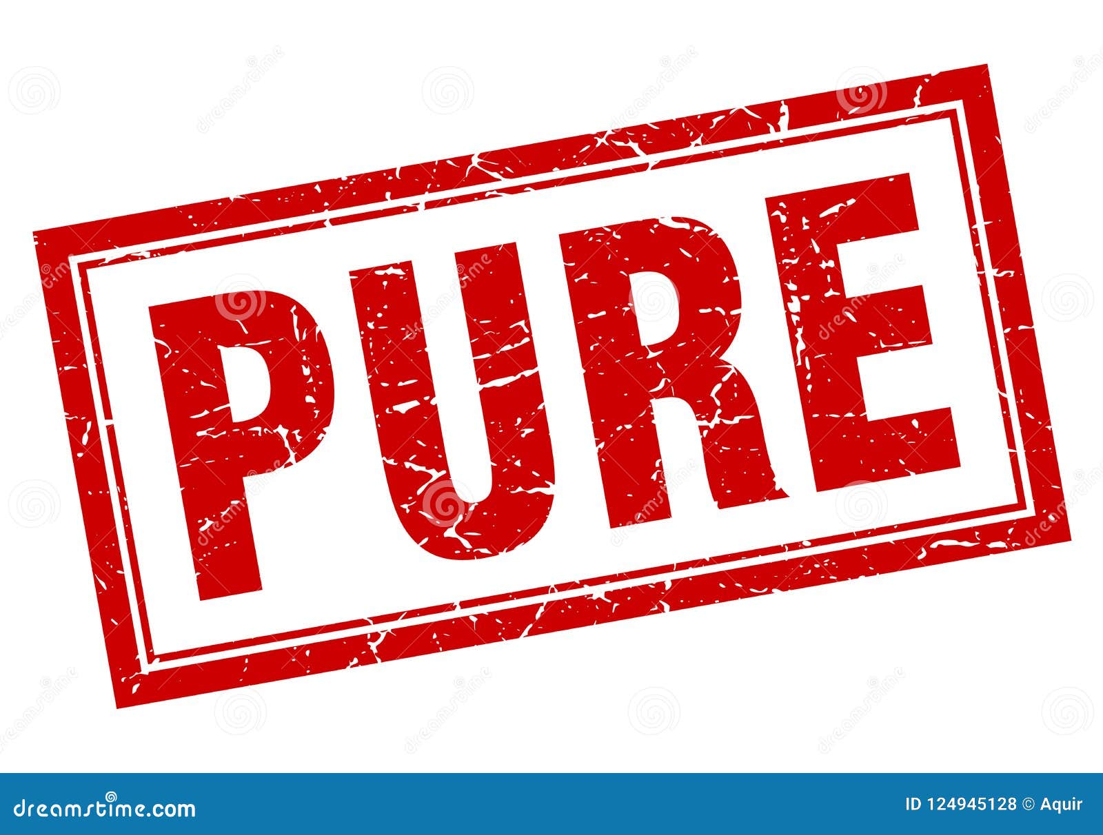 Pure stamp stock vector. Illustration of sign, vintage - 124945128