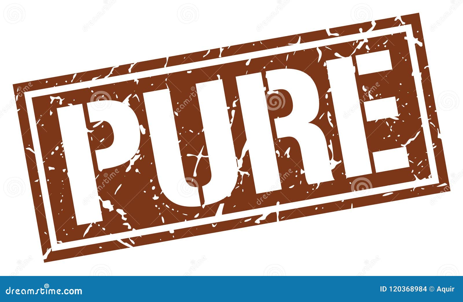 Pure stamp stock vector. Illustration of insignia, pure - 120368984