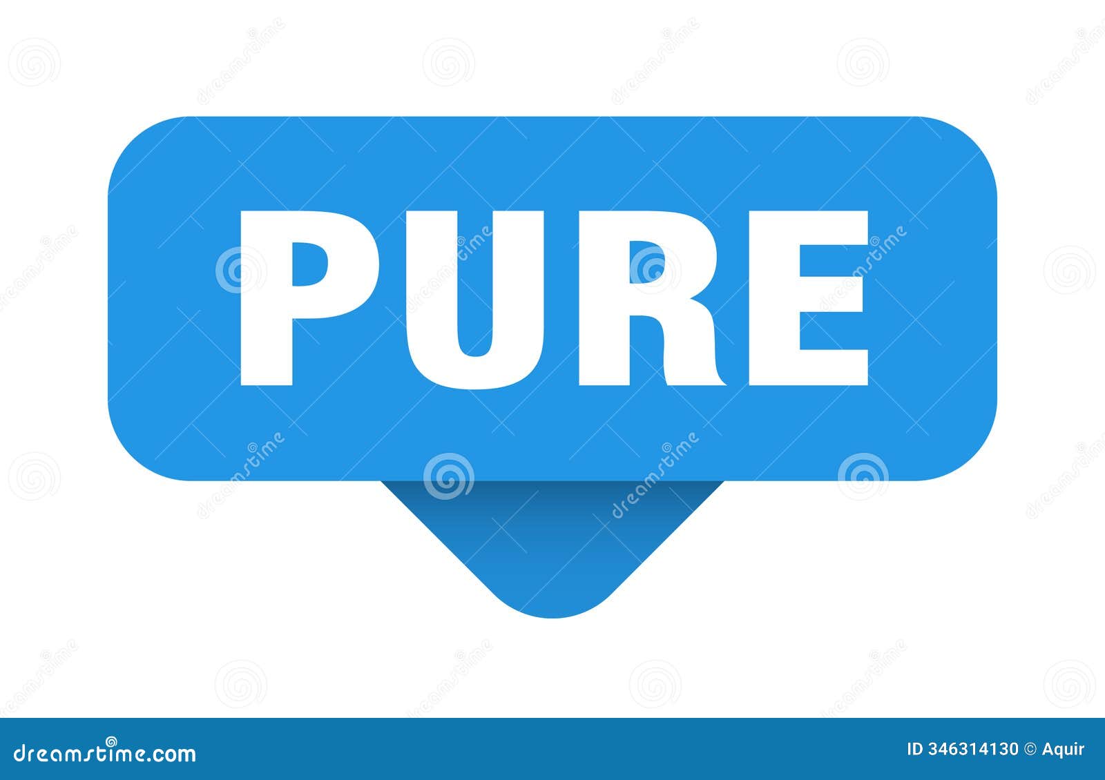 Pure Sticker. Pure Sign on Transparent Background Stock Vector ...