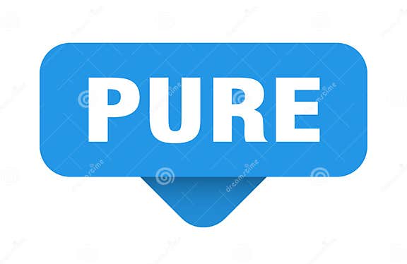 Pure Sticker. Pure Sign on Transparent Background Stock Vector ...