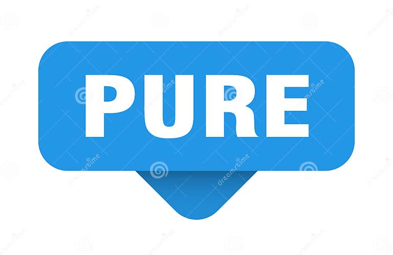 Pure Sticker. Pure Sign on Transparent Background Stock Vector ...