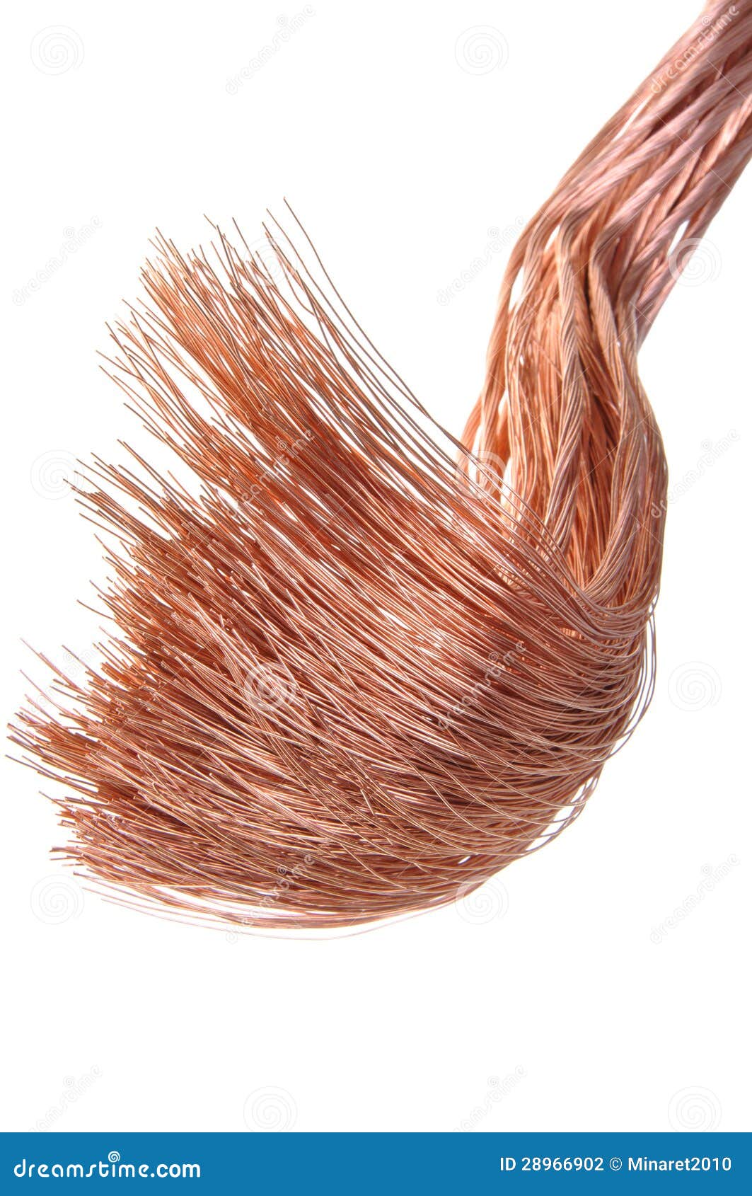 Pure swirl copper wires stock photo. Image of electricity - 28966902