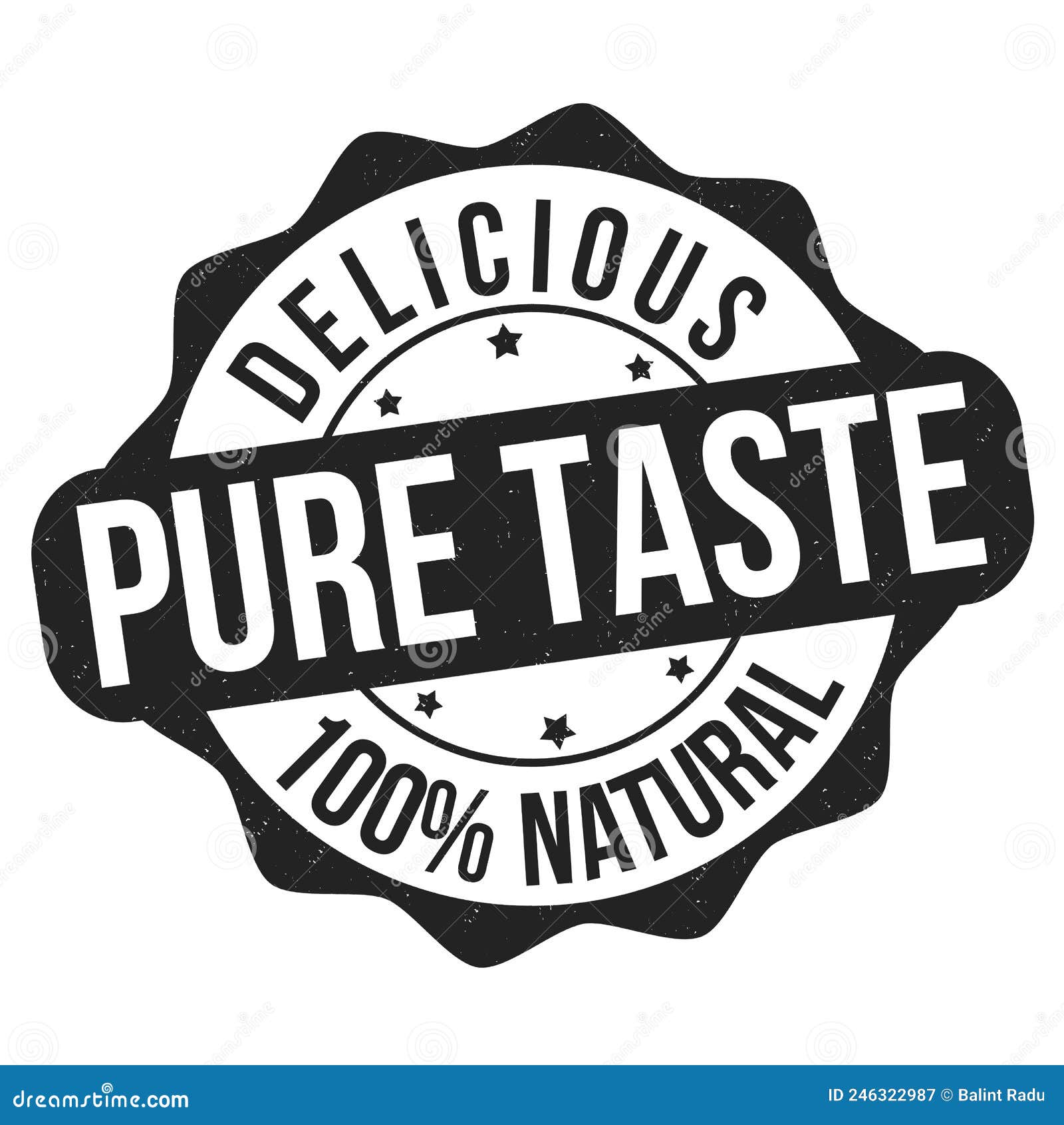 Pure Taste Grunge Rubber Stamp Stock Vector - Illustration of guarantee ...