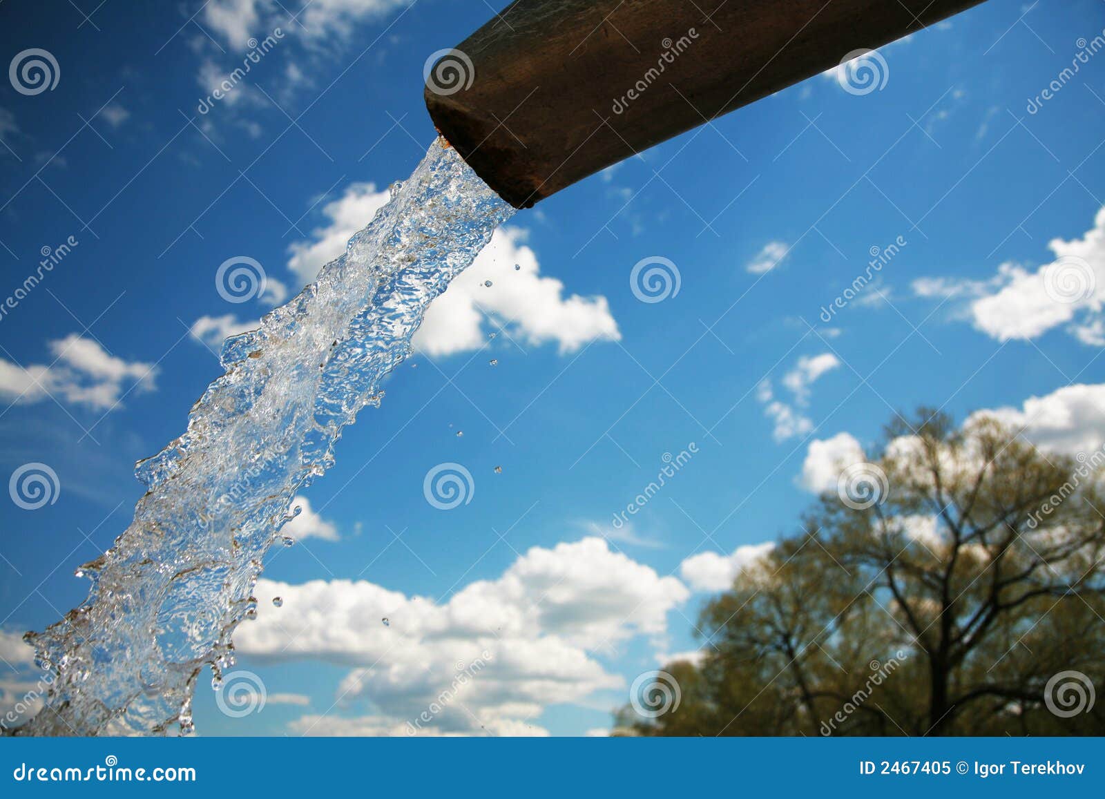 Pure water stock image. Image of pipe, water, clean, movement - 2467405
