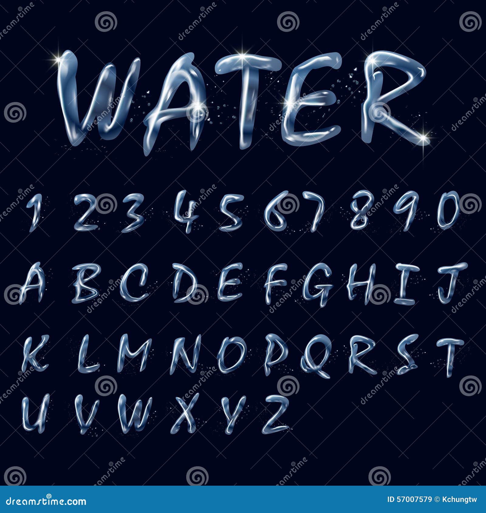 Water Alphabets Stock Illustrations – 209 Water Alphabets Stock ...