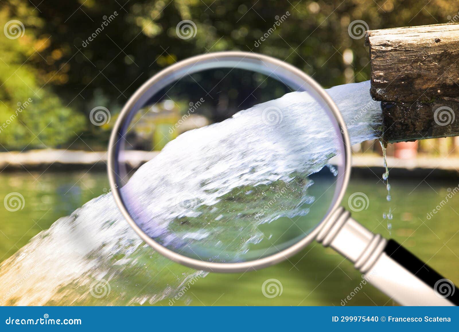 Pure Water Concept Concept Image with Water Gushing As Seen from a ...