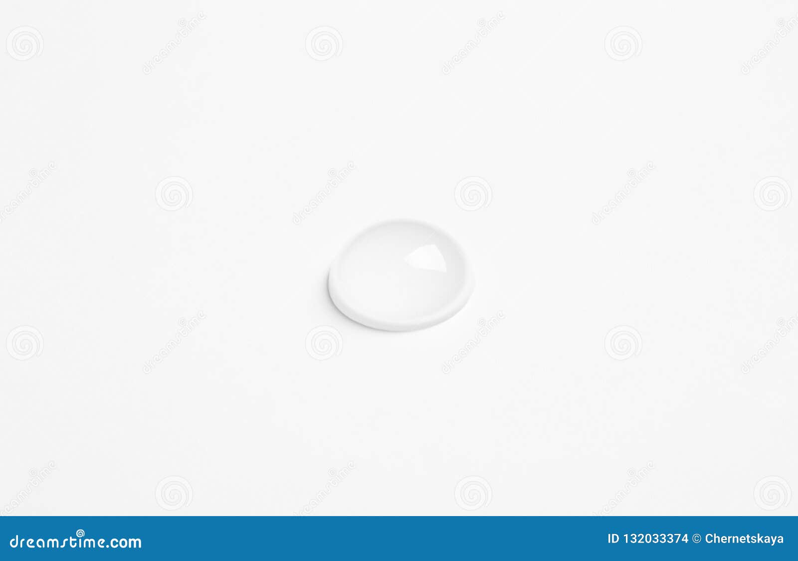 Pure Water Drop on White Background Stock Photo - Image of clean ...