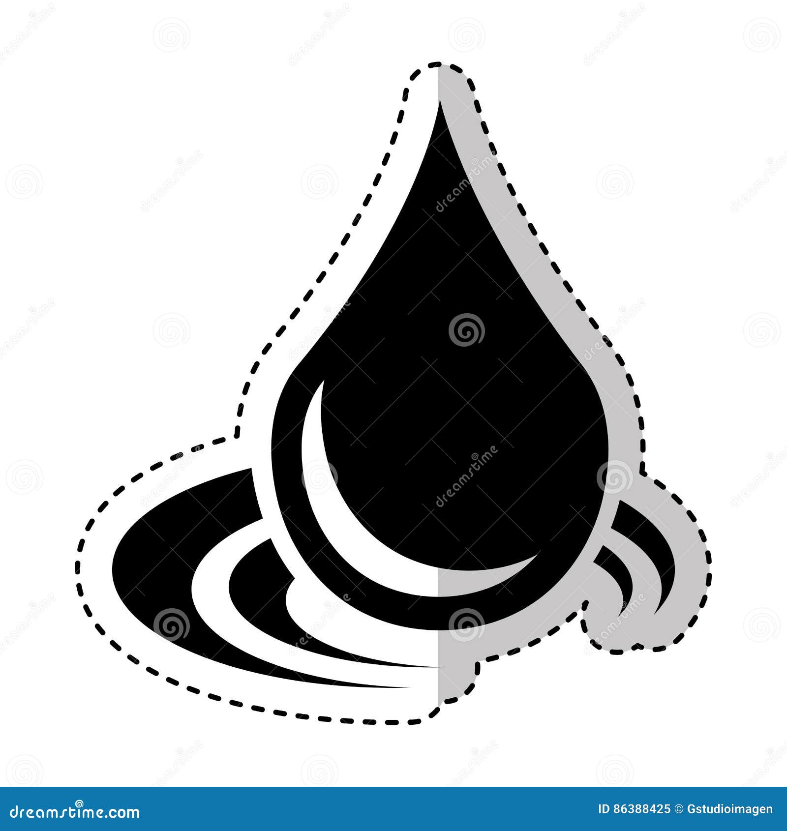 Pure Water Emblem Isolated Icon Stock Vector - Illustration of pure ...