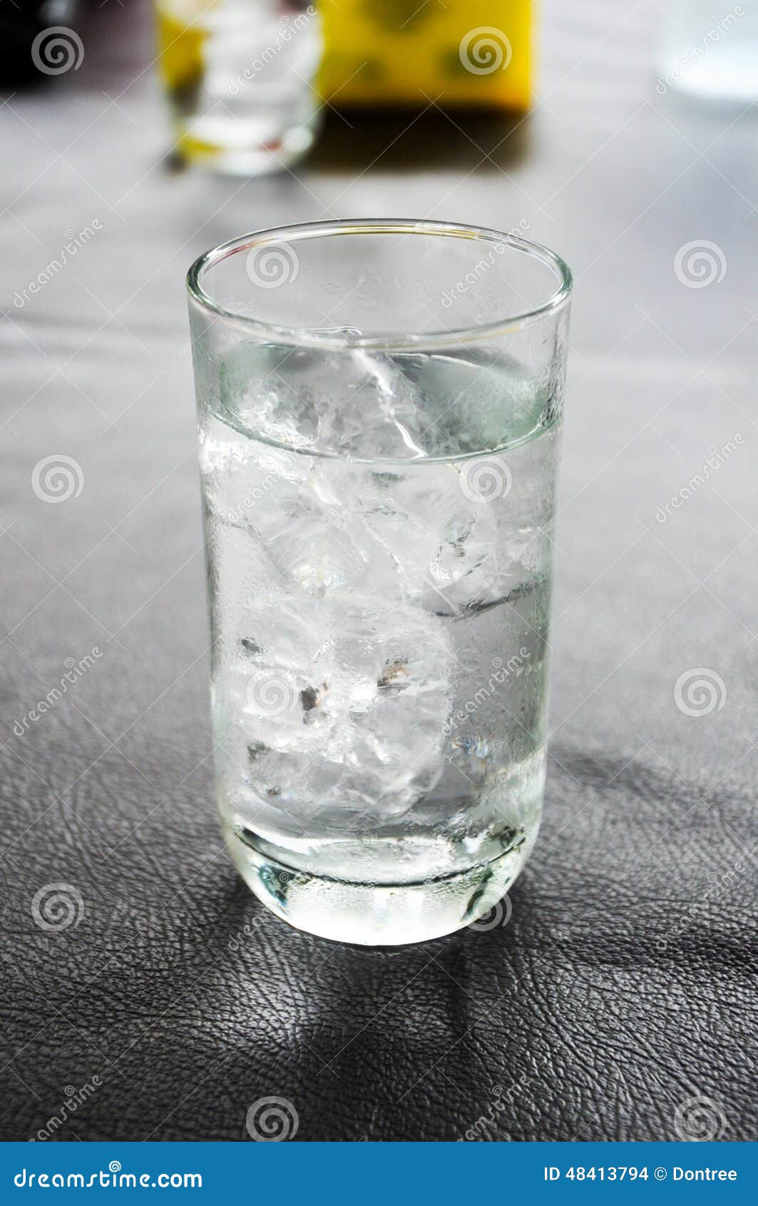 Pure water with ice cubes stock photo. Image of frost - 48413794