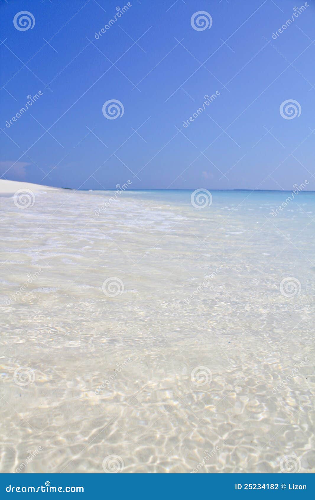 Pure Water of Ocean and Blue Sky Stock Photo - Image of beach, nature ...