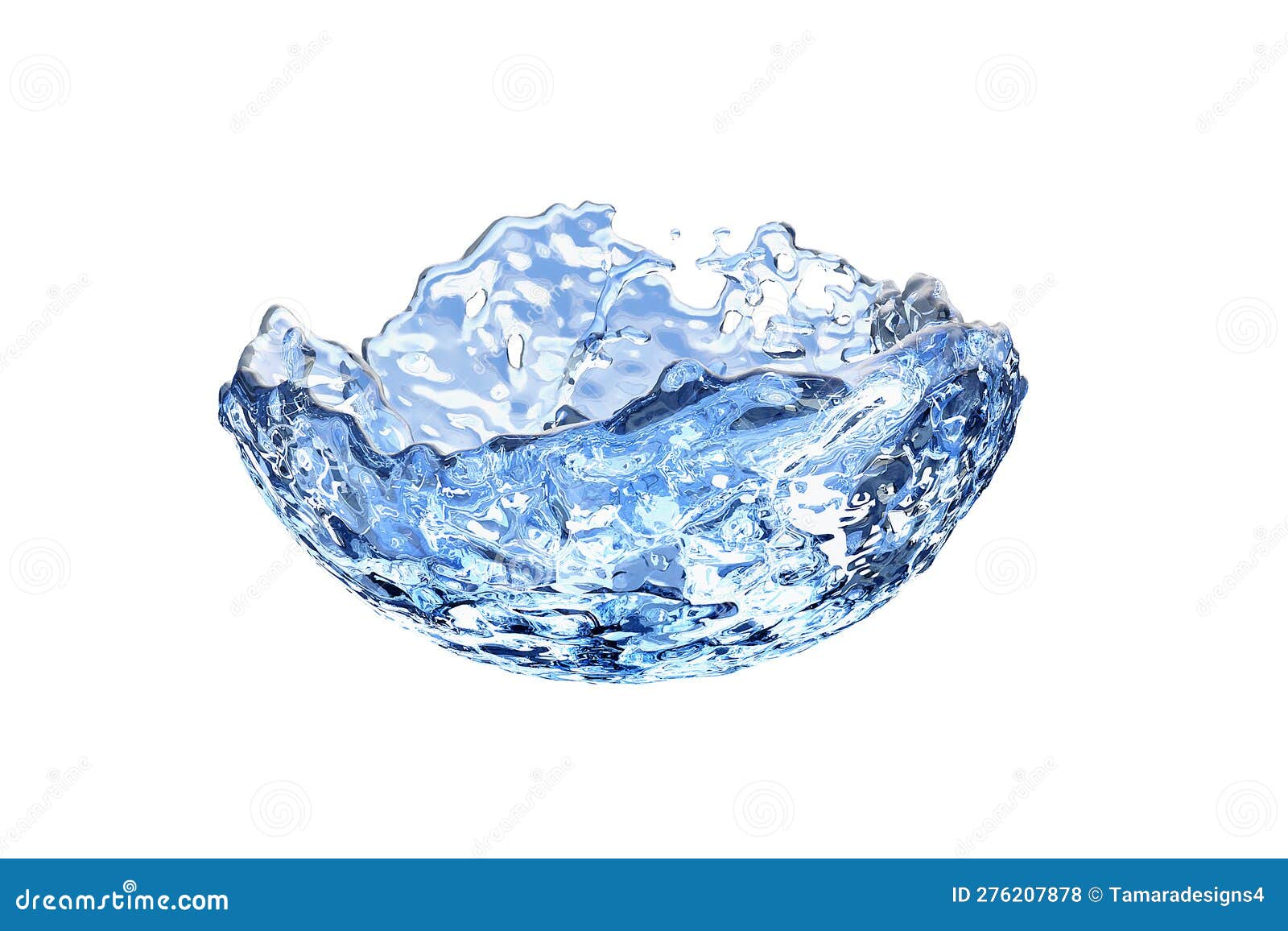 Pure Water Splash Round Shape Stock Photo - Image of flowing, curve ...