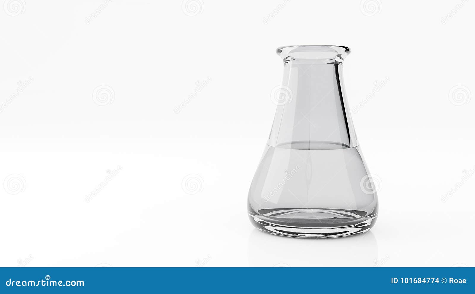 Pure Water on White Background 3d Illustration Stock Illustration ...