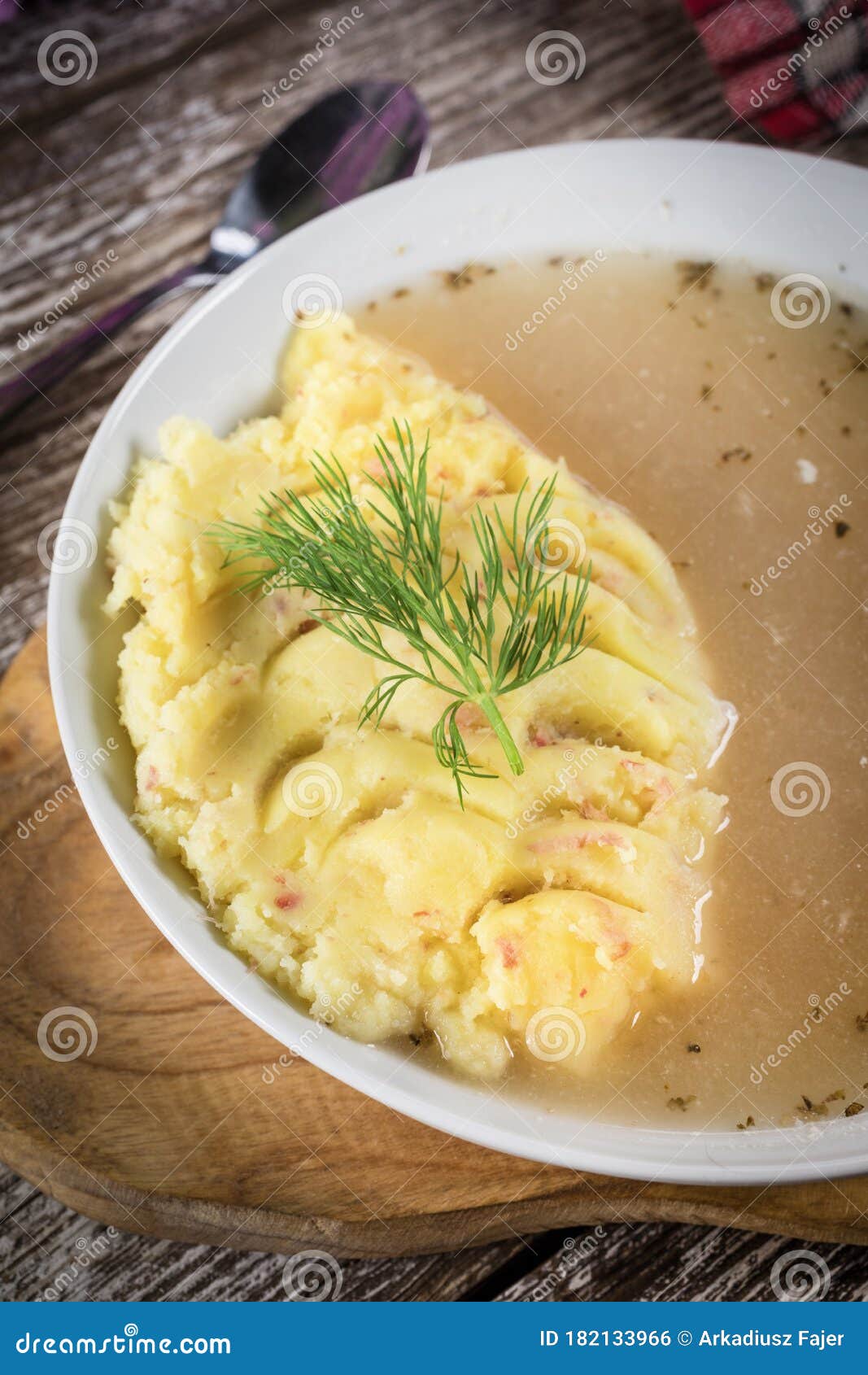 Pure white borscht stock photo. Image of borscht, potatoes - 182133966