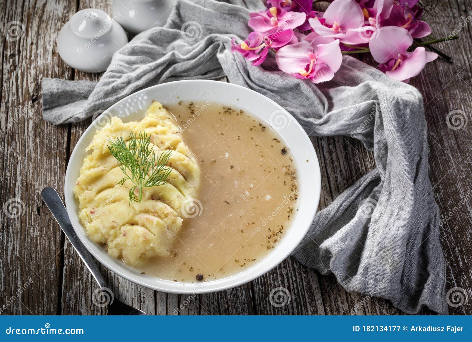 Pure white borscht stock image. Image of sour, served - 182134177