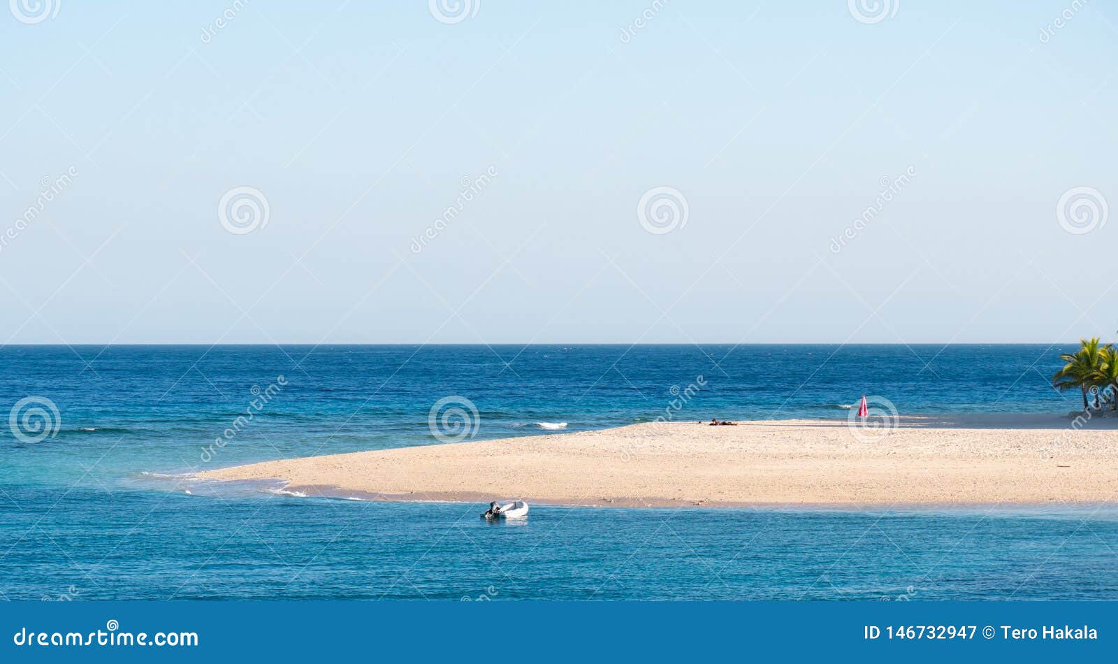 Pure White Sand on a Beach on a Tropical Island Stock Image - Image of ...