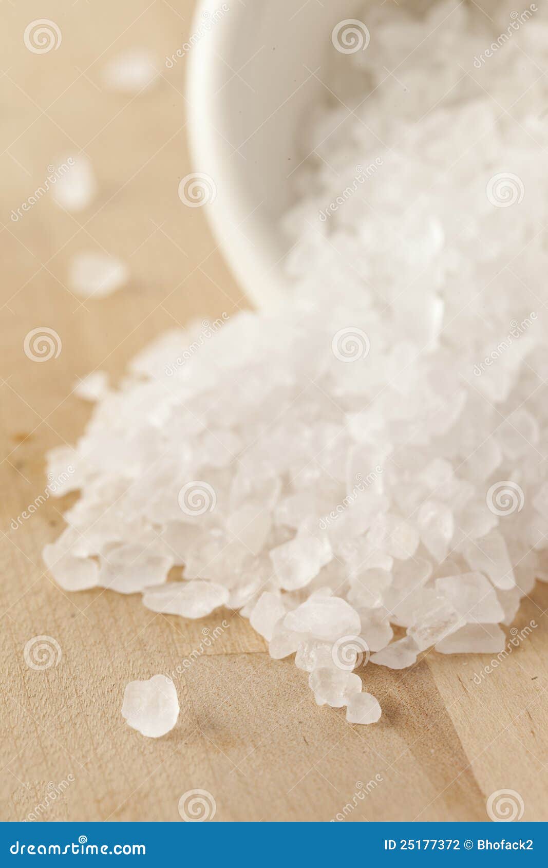 Pure White Sea Salt for Cooking Stock Photo - Image of mineral, healthy ...