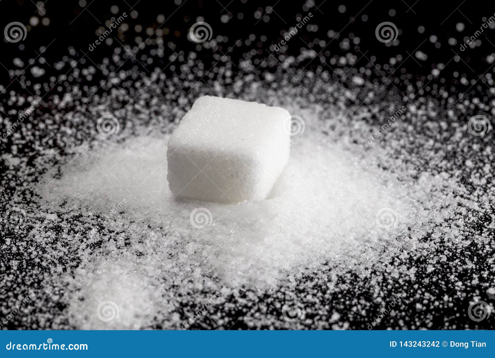 Pure white sugar stock photo. Image of sweet, close - 143243242