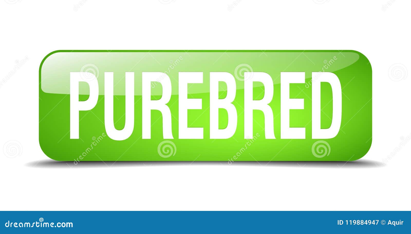 Purebred button stock vector. Illustration of label - 119884947