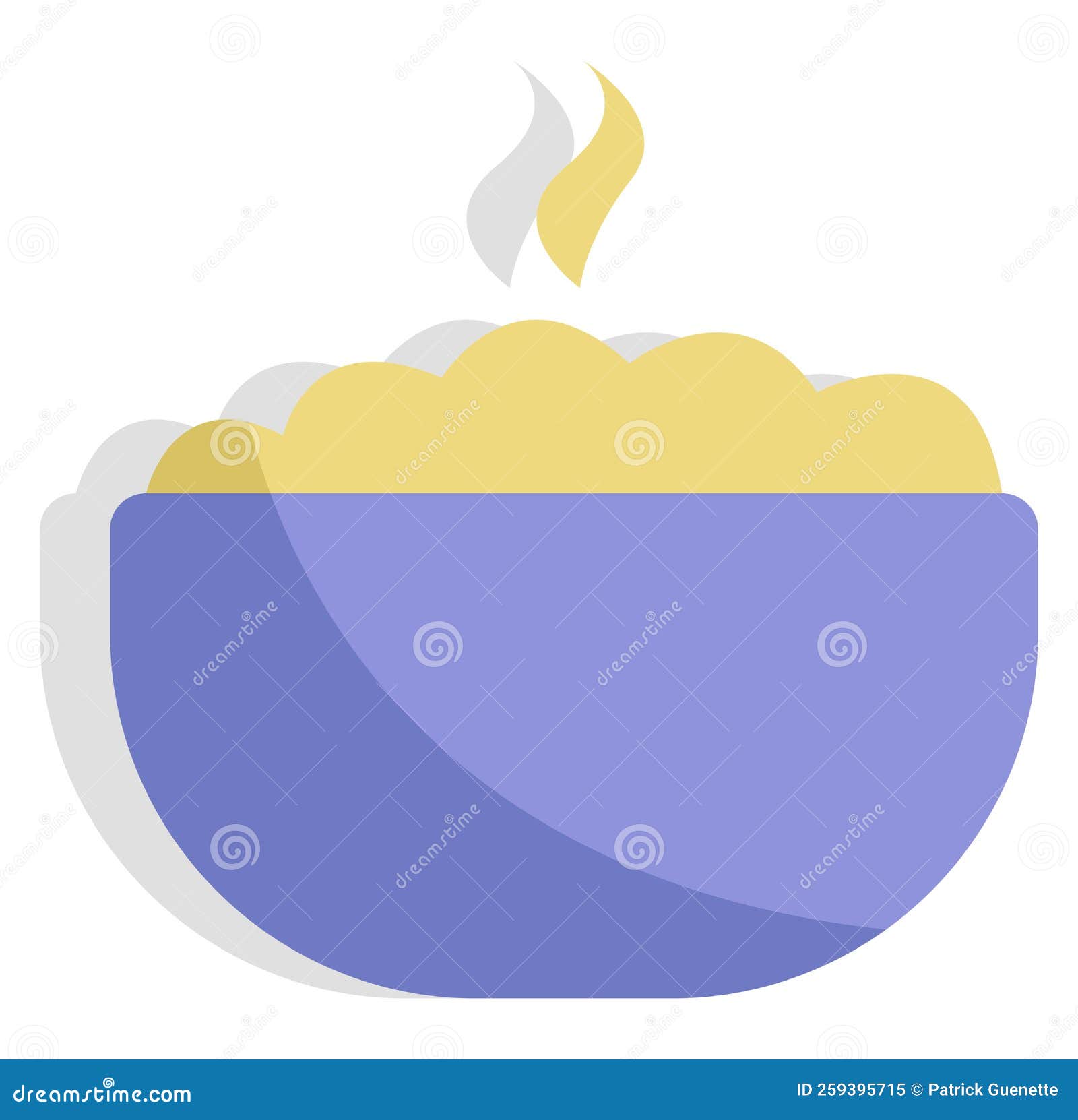 Puree food, icon stock vector. Illustration of label - 259395715