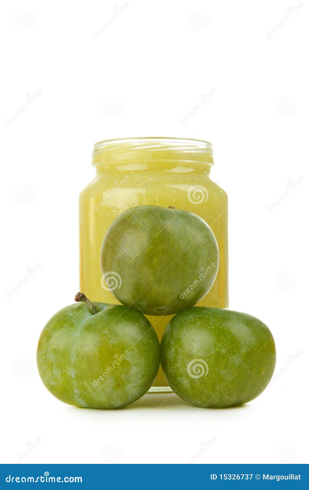 Puree of plum stock image. Image of isolated, healthy - 15326737