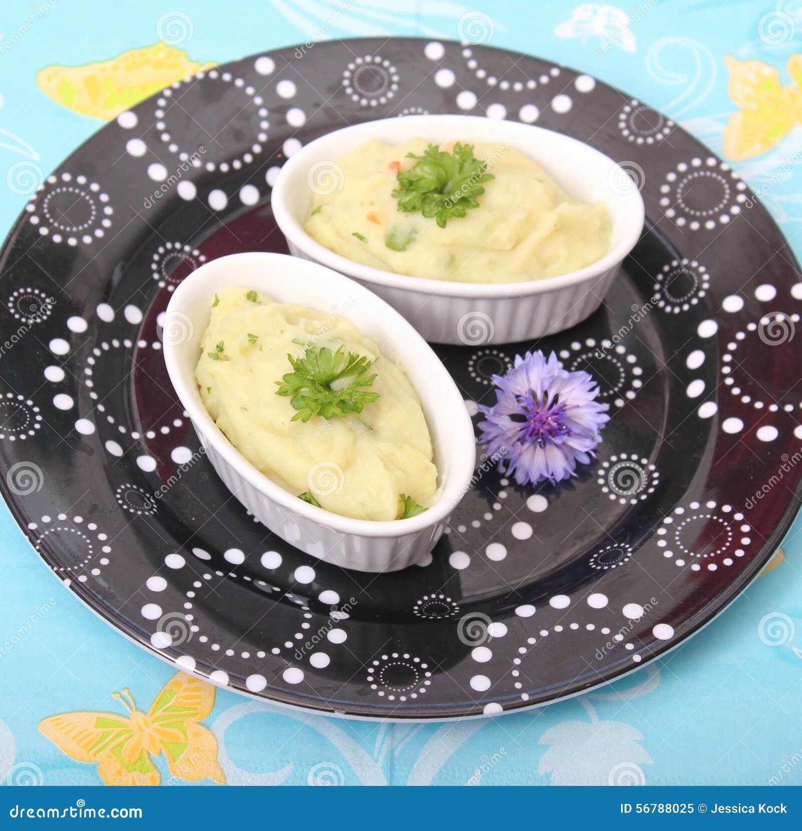 Puree of potatoes stock image. Image of plate, buffet - 56788025