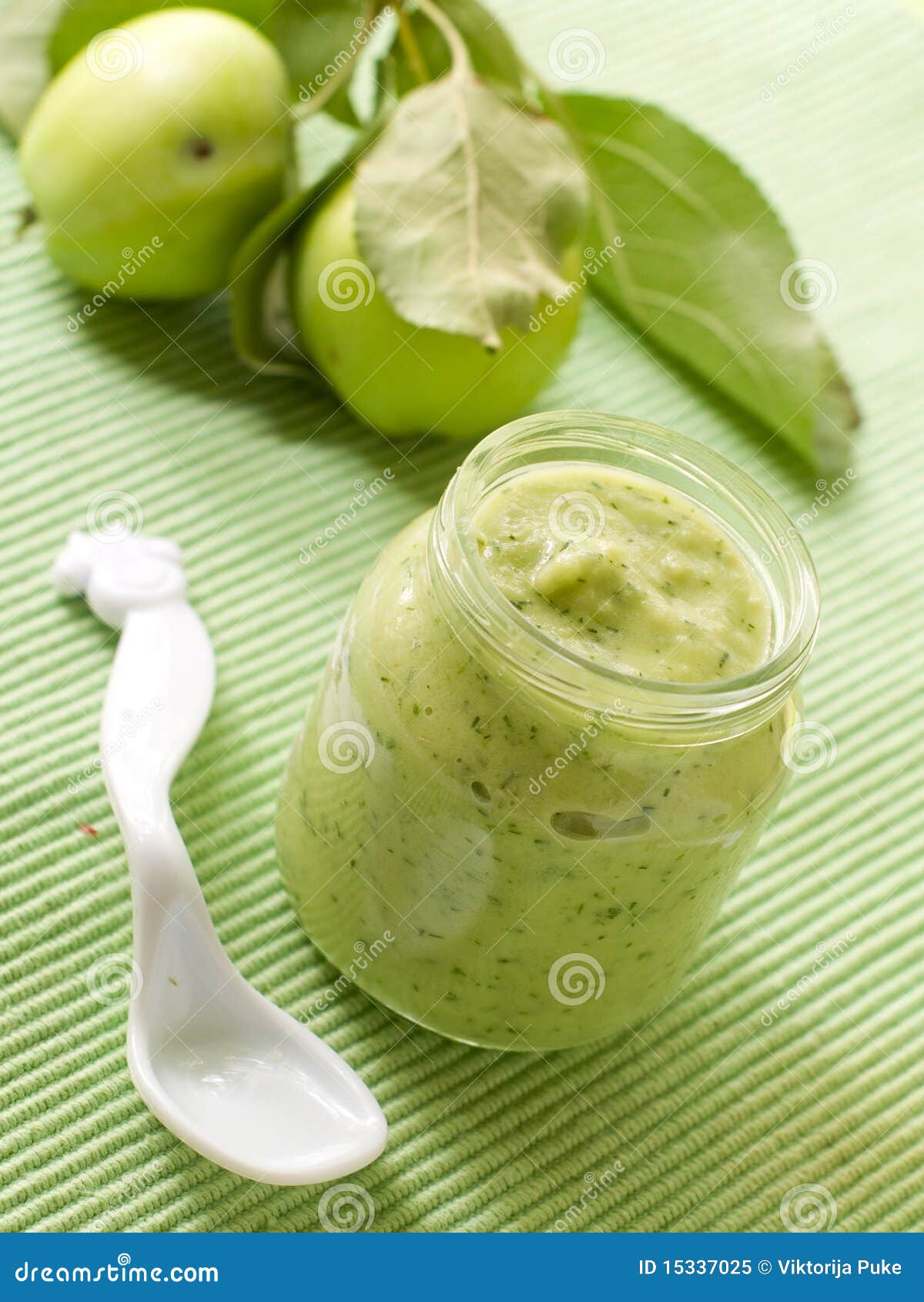 Pureed fruits for baby stock image. Image of vegetarian - 15337025