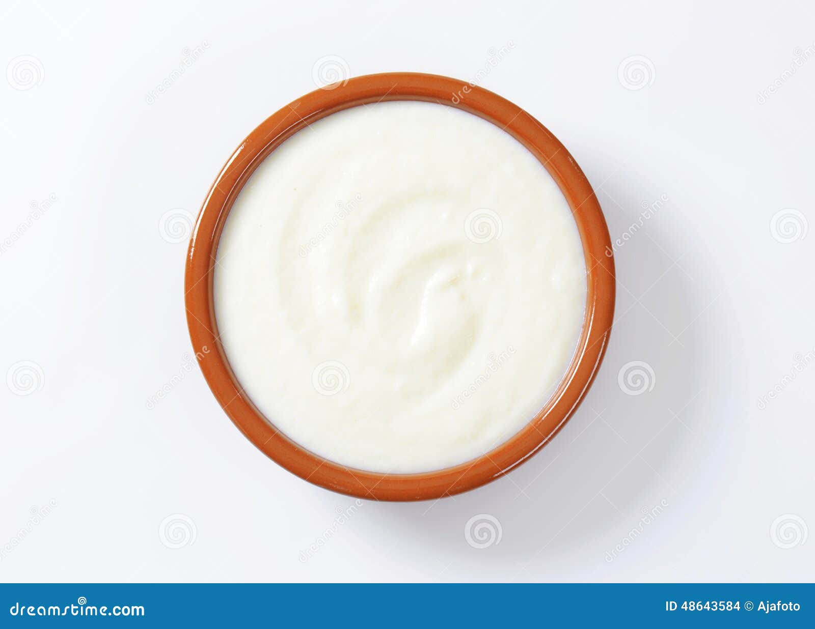 Pureed Rice Pudding stock photo. Image of view, terracotta - 48643584