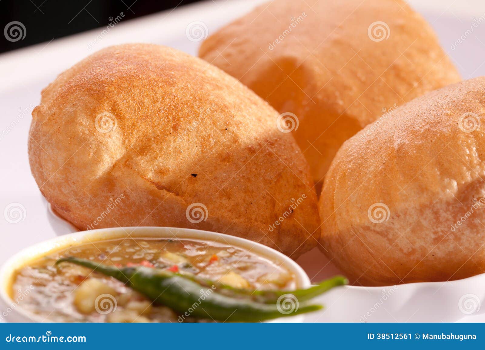 Puri Bhaji - an Indian Dish Stock Image - Image of pepper, juice: 38512561