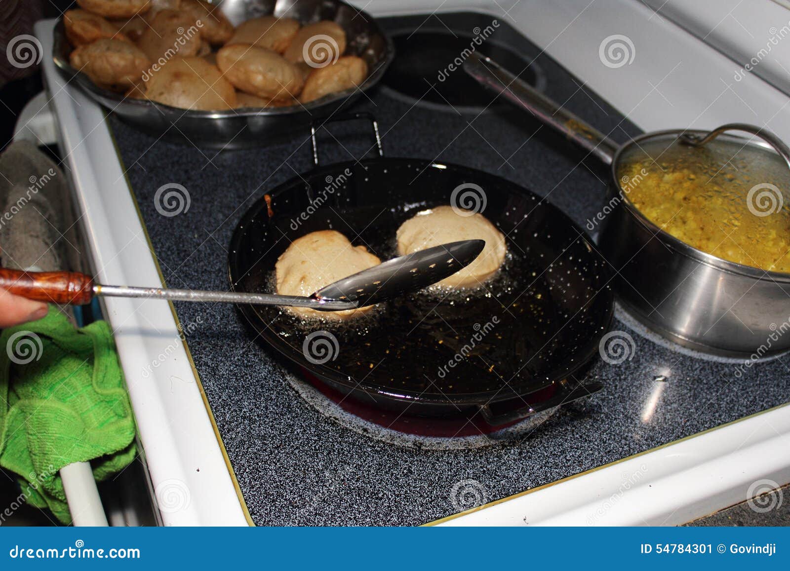 Puri Indian Food Frying Kitchen Stock Photos - Free & Royalty-Free ...