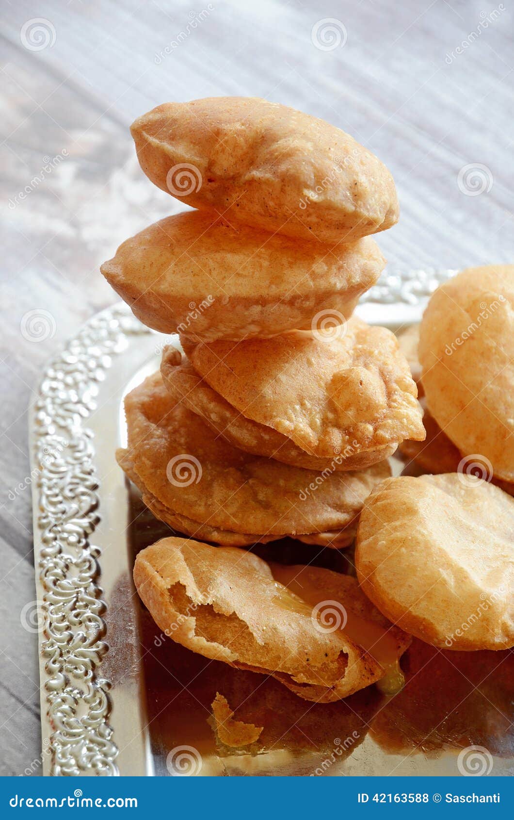 Puri stock photo. Image of india, dinner, bread, asia - 42163588