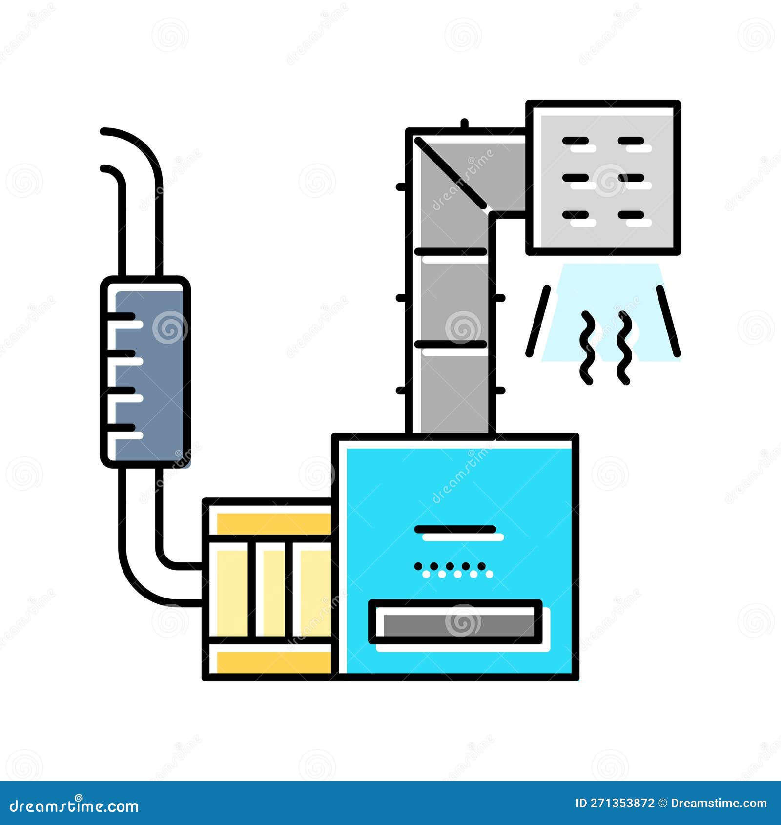 Purification System Color Icon Vector Illustration Stock Vector ...