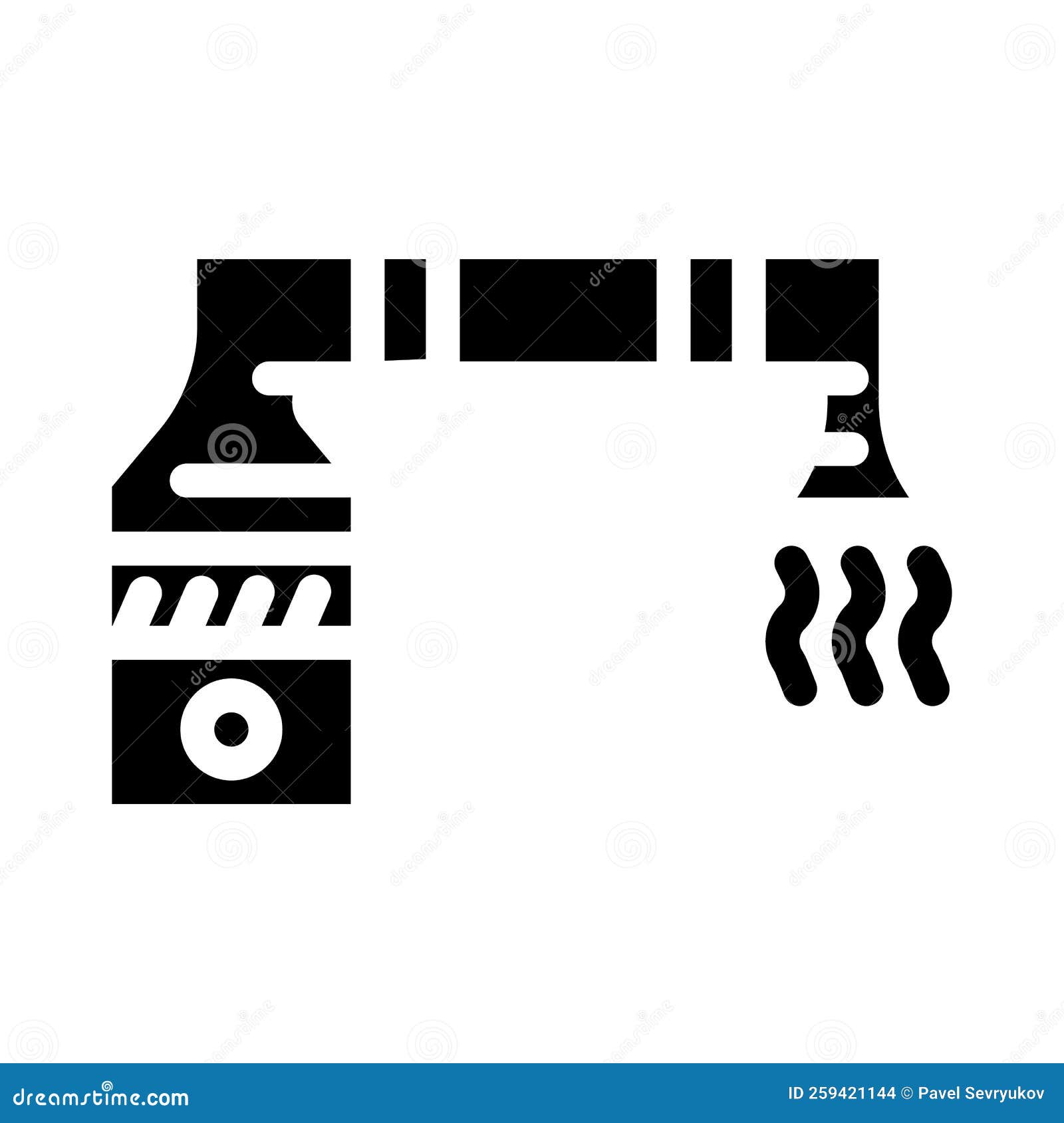 Purification System Glyph Icon Vector Illustration Stock Vector ...